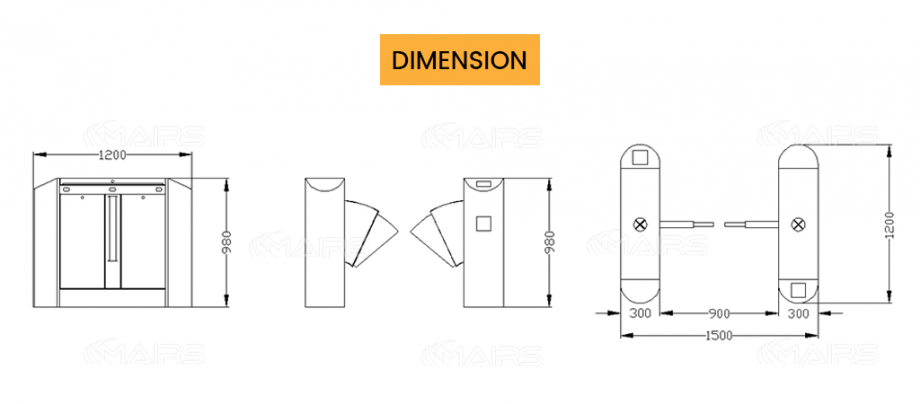 Turnstile Flap Barrier | Flap Barrier Turnstiles | Flap Barrier