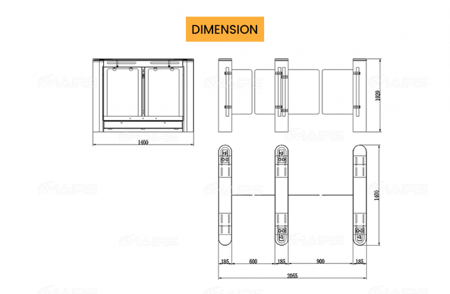 Pedestrian Swing Gate | Swing Turnstiles | Swing Gate Turnstile
