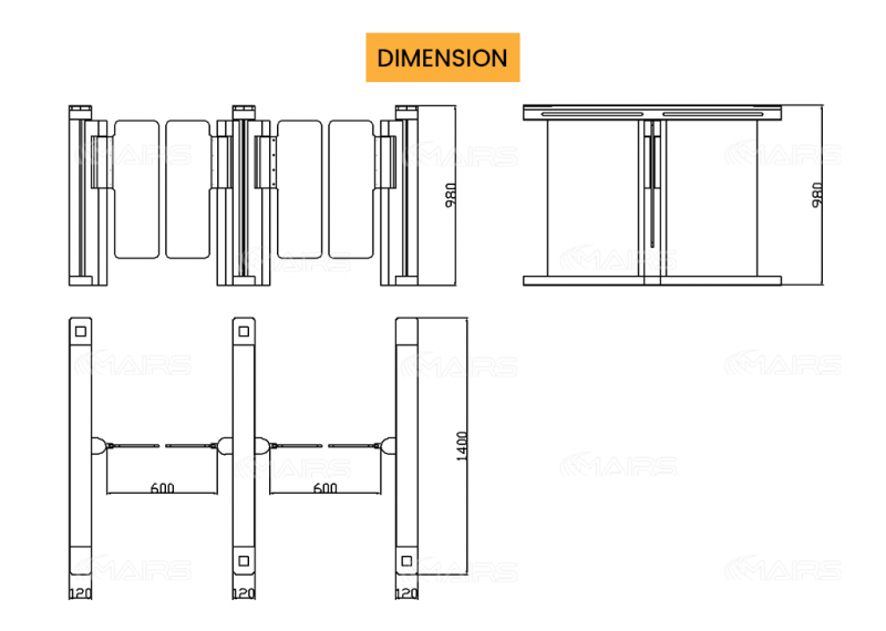 Speed Gate Turnstile | Optical Turnstiles | Speed Gates
