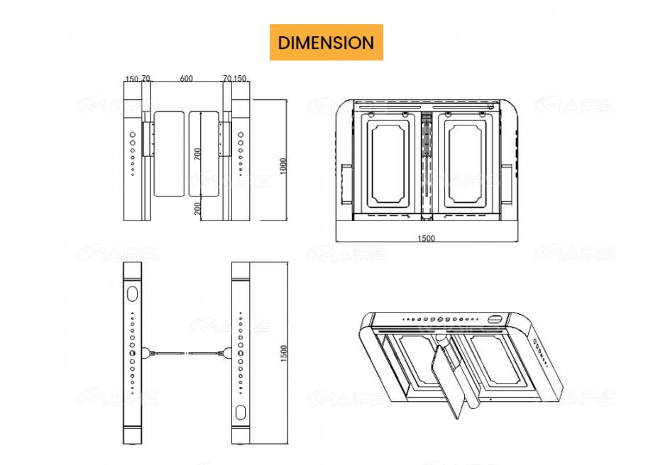 Mairs Office Turnstiles | Speed Gate Turnstile | Speed Gates
